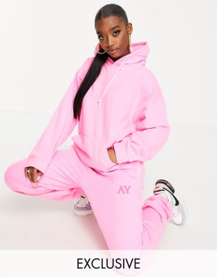 ASYOU branded oversized co-ord in neon pink | ASOS