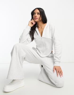 ASYOU premium sweatpants set in gray heather | ASOS