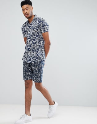 Bellfield TALL Two-Piece With Wave Print | ASOS