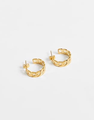 Bohomoon Cassie gold plated stainless steel earring and ring set | ASOS