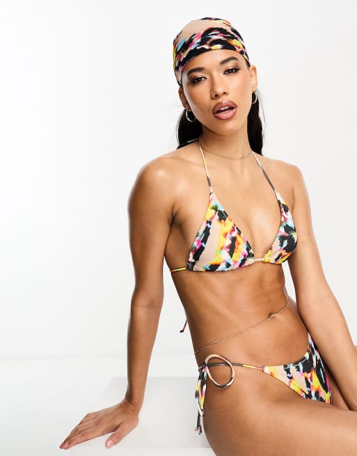 Candypants bikini in multi print | ASOS