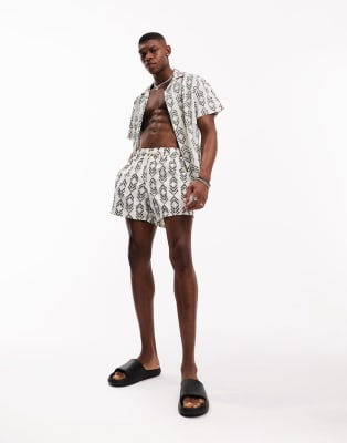 Conjunto de camisa y shorts de baño Hoopla | ASOS