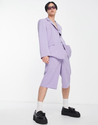 Conjunto lila de pantalones cortos y americana de COLLUSION | ASOS
