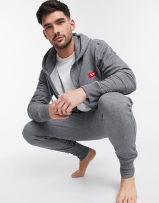Diesel D logo tracksuit set in grey | ASOS
