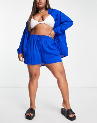 Esmee Plus - Ensemble de plage - Bleu cobalt | ASOS