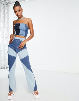 Fashionkilla 90's denim co-ord in blue | ASOS