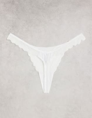 Figleaves Curve Passion lace and satin lingerie set in white | ASOS
