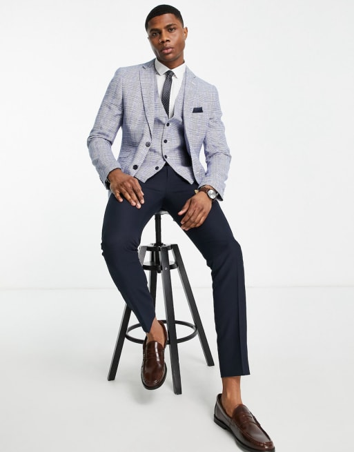 French Connection linen checked suit | ASOS