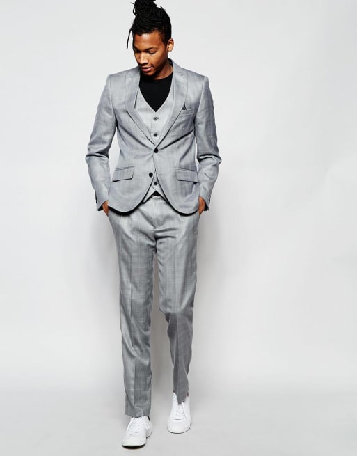 French Connection Wedding Suit in Slim Peak Checks | ASOS