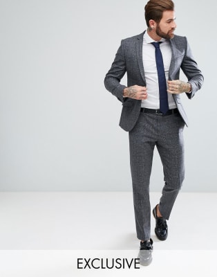 Heart & Dagger Slim Suit In Fleck Check | ASOS
