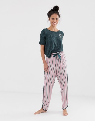 Hunkemoller leopard print pyjama set | ASOS