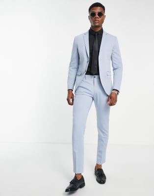 Jack & Jones Premium slim fit suit in light blue | ASOS