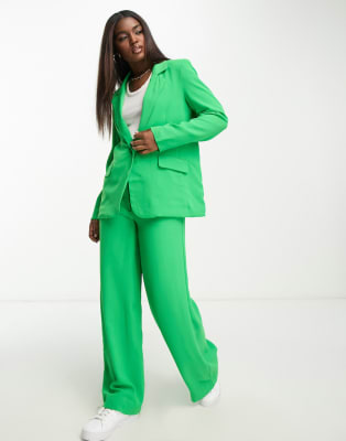 JDY - Ensemble avec blazer oversize et pantalon ample - Vert vif | ASOS