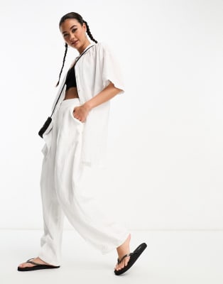 JJXX - Ensemble en lin mélangé - Blanc | ASOS