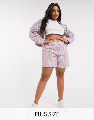 Missguided Plus denim stripe two-piece | ASOS
