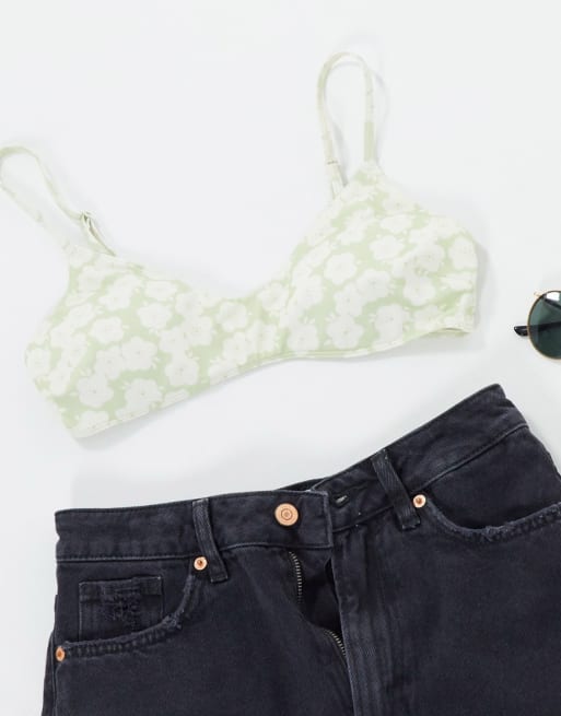 Monki - Bikini à fleurs - Vert | ASOS
