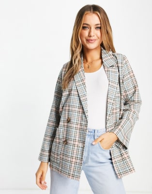 Monki check co-ord in beige | ASOS