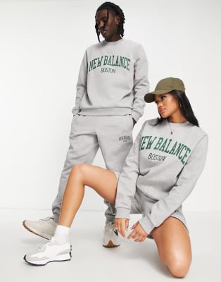 New Balance unisex collegiate set in grey | ASOS