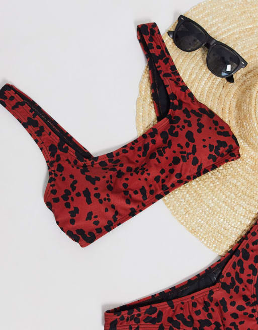 New Look – Bikini in Rosa mit Animalprint | ASOS