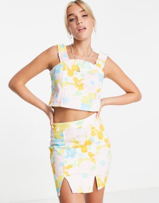New Look denim co-ord in floral | ASOS