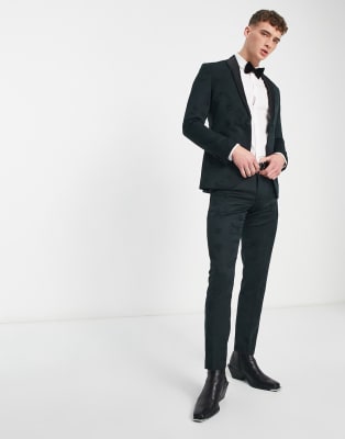 New Look – Jacquard-Anzug in Grün | ASOS