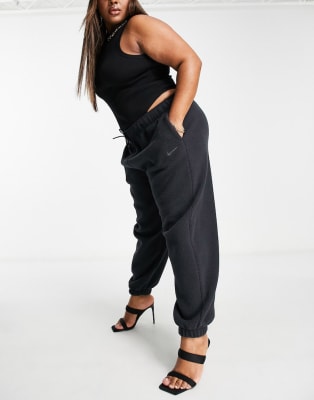 Nike Plus plush tracksuit in black | ASOS