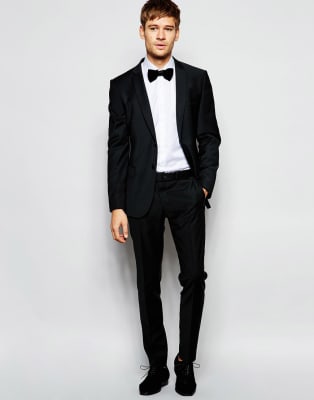No. 8 Savile Row Black Suit in Skinny Fit | ASOS