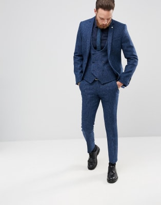 Noose & Monkey Harris Tweed Super Skinny Suit In Dogstooth | ASOS