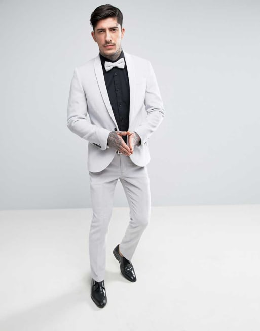 Noose & Monkey Super Skinny Suit In White Velvet | ASOS