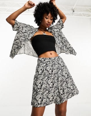 Object shirt & shorts co-ord in zebra print | ASOS