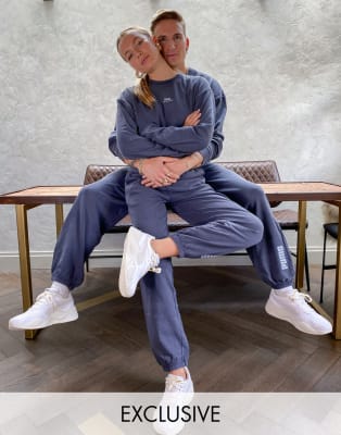 Puma exclusive sweat set in washed ebony | ASOS