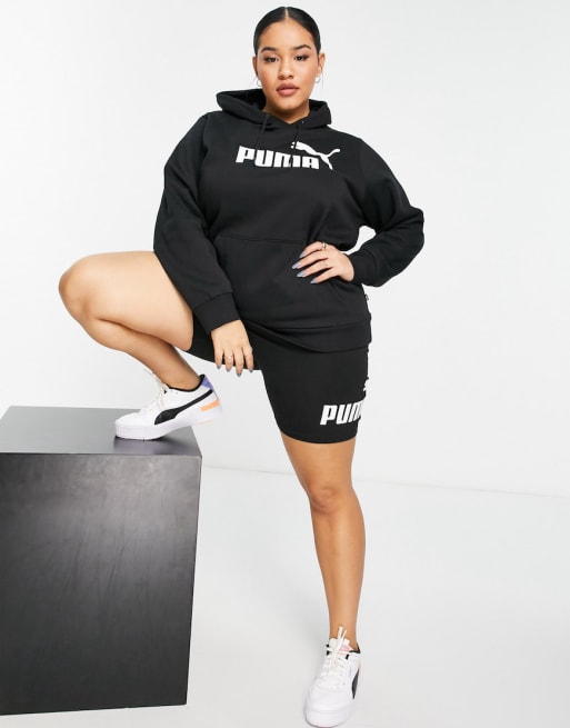 Puma Plus - Essentials - Ensemble avec logo large - Noir | ASOS