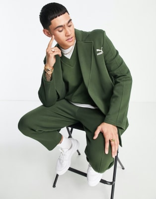 Puma Tailoring set in forest green | ASOS