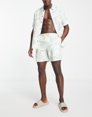 Rhythm cairo beach set in blue print | ASOS