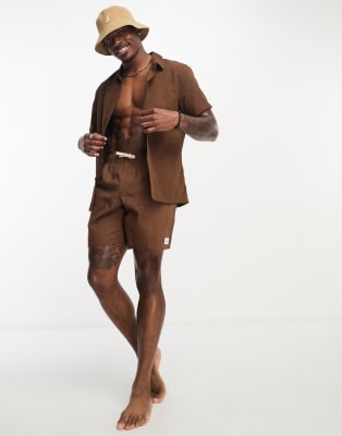 Rhythm classic beach set in brown | ASOS
