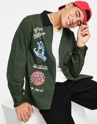 Santa Cruz set in dark green with multiple placement prints exclusive ...