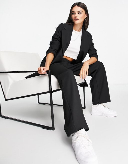 Selected Femme oversized formal tailored set in black | ASOS
