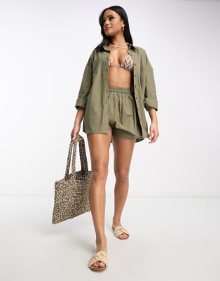 South Beach - Ensemble de plage - Kaki | ASOS