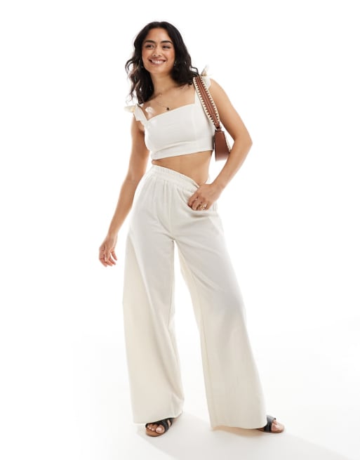 South Beach linen look set in neutral | ASOS