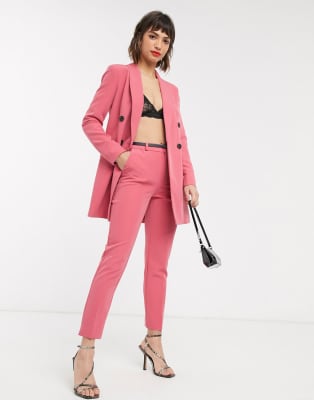 Stradivarius - Abito con blazer e pantaloni rosa | ASOS