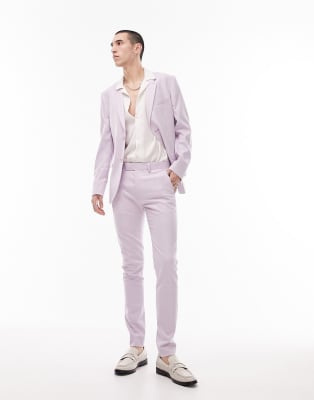 Topman - Costume ultra ajusté - Lilas | ASOS