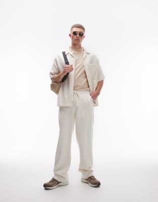 Topman texture co-ord in ecru | ASOS