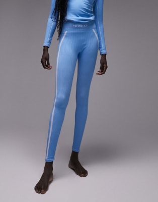 Topshop Sno set ski base layers set in blue | ASOS