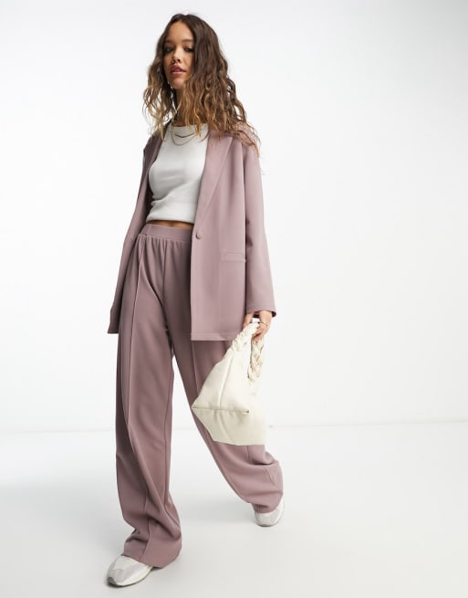 Traje color visón holgado de punto de ASOS DESIGN | ASOS