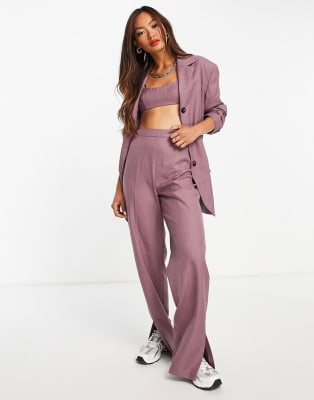 Traje violeta de Topshop | ASOS