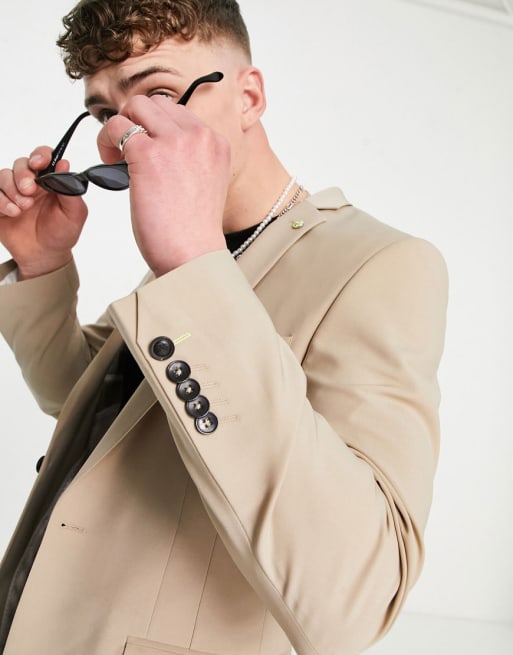 Twisted Tailor suit set with wool mix in stone | ASOS