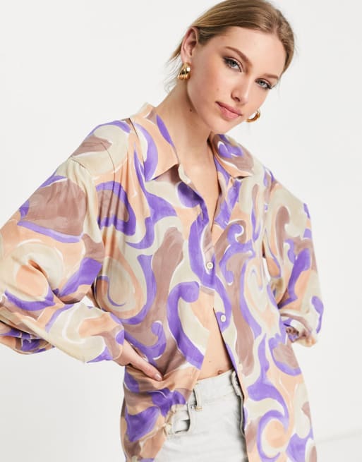 Urban Threads Hemd Mit Wirbelprint Kombiteil Asos