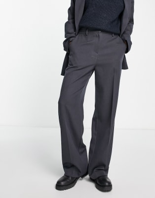 Vero Moda - Ensemble ajusté à chevrons avec pantalon ample et blazer - Gris | ASOS