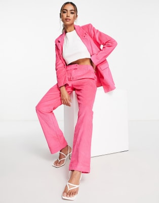 Vero Moda tailored co-ord suit in pop pink | ASOS