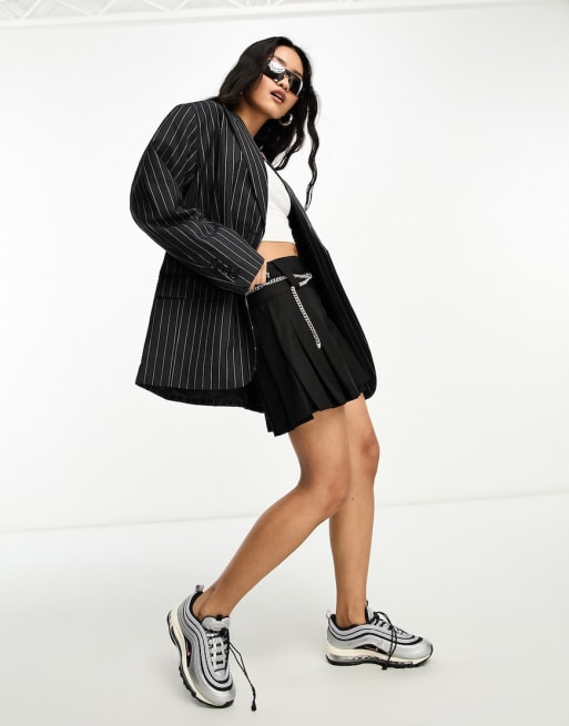 Weekday Aiden oversized blazer and flared pants set | ASOS